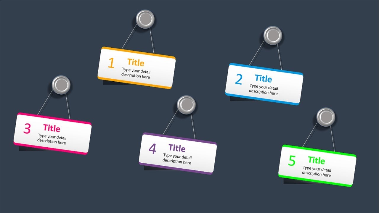 How to Design Easy and Beautiful slide in PowerPoint - Part 3 | Hanging ...