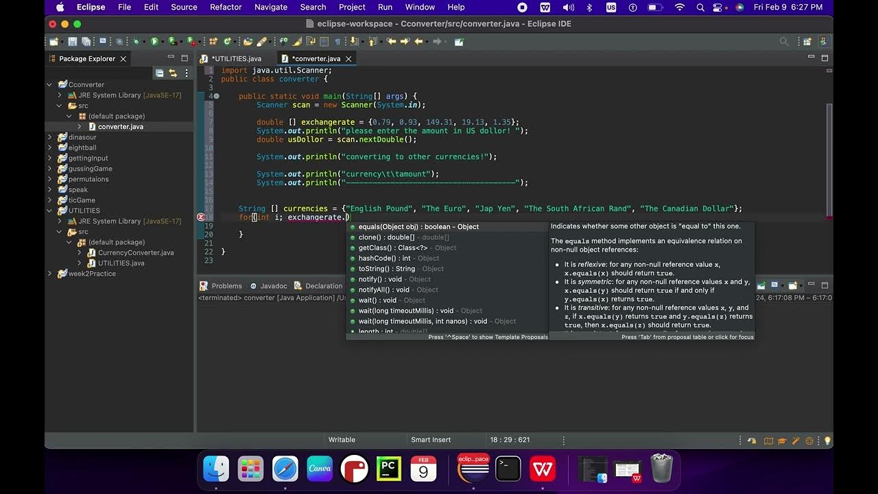 Creating a Currency converter in Java! - YouTube