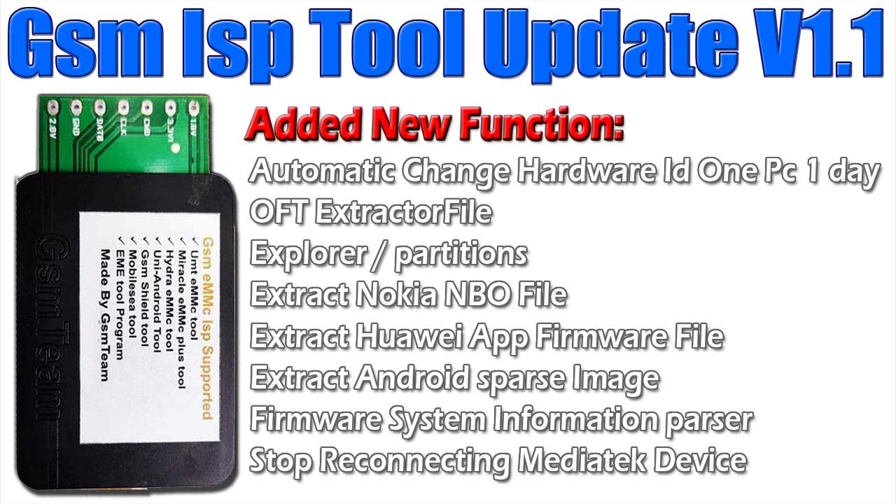 GsmTeam eMMC Isp Tool latest Setup v1.1 Download | GsmTeam eMMC Isp ...