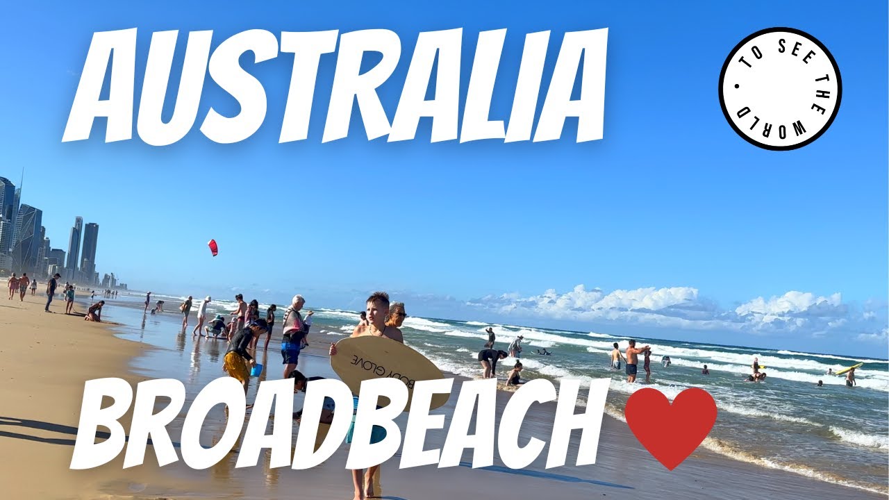 4K -🇦🇺BROADBEACH - GOLD COAST - AUSTRALIA 🇦🇺 Walk along the beach ...