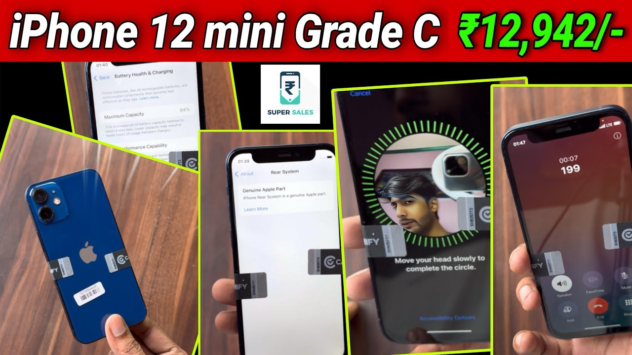 Unboxing iphone 12 Mini ₹12,942😱🔥| Grade C | Refurbished iphone ...