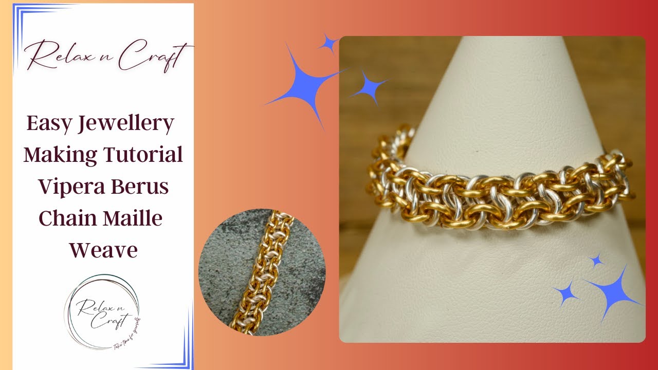 How to Make the Vipera Berus Chain Maille Weave | Chainmaille Jewellery ...