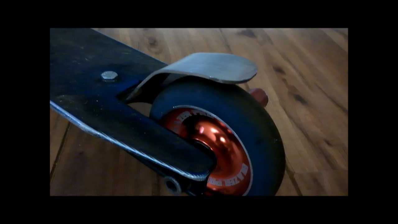 My Homemade Flexi / Switchblade Scooter Brake. - YouTube