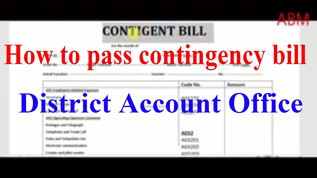 How To Pass Contingent Bill Of Offices School Department From how-to-pass-contingent-bill-of-offices-school-department-from