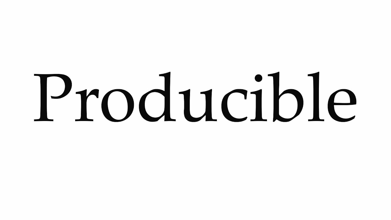 How to Pronounce Producible - YouTube