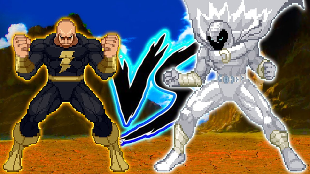 BLACK ADAM VS MOON KNIGHT IN JUMP FORCE MUGEN - YouTube
