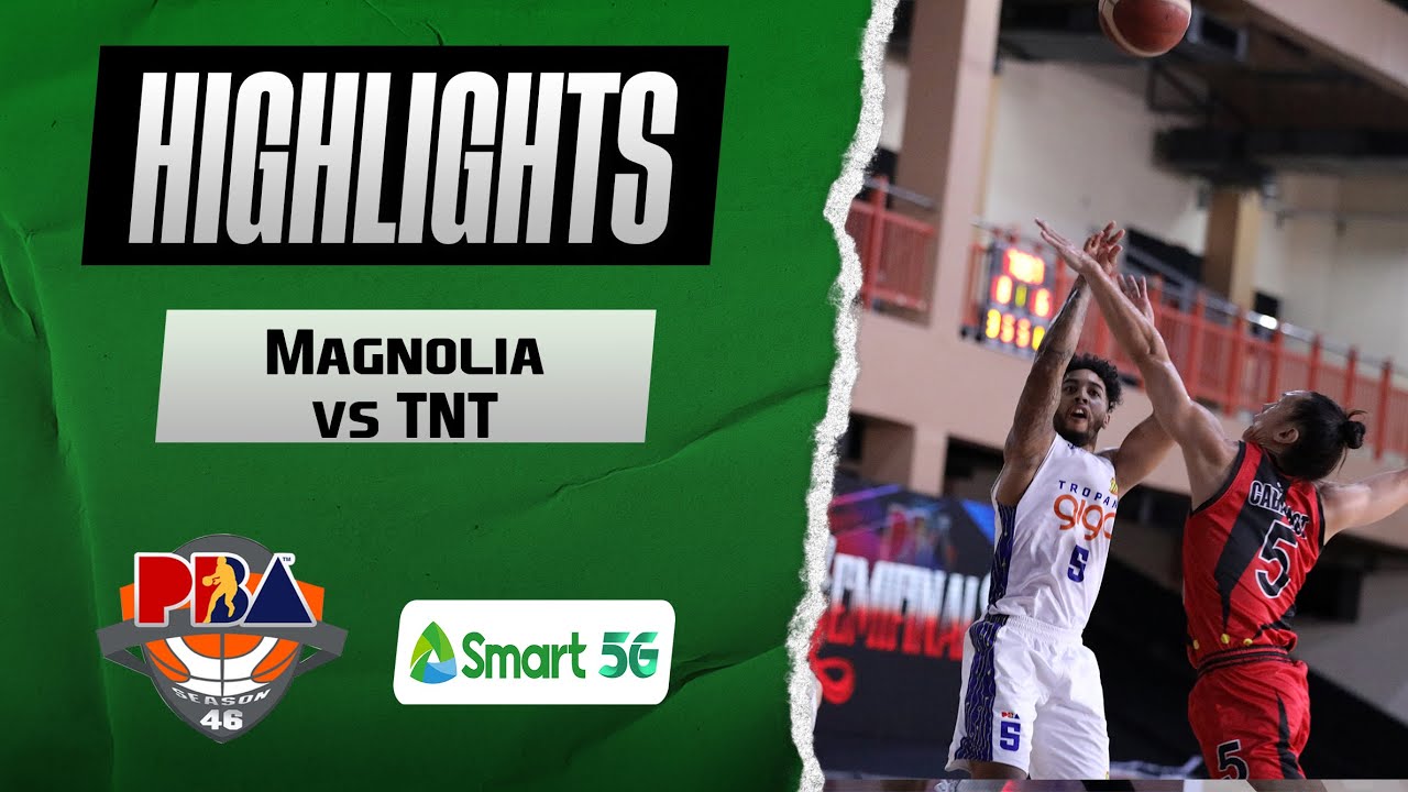 Magnolia vs TNT Game 1 Finals Highlights | Honda PBA Philippine Cup ...