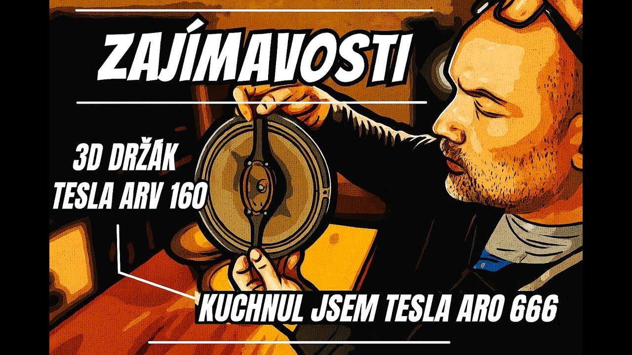 ZAJÍMAVOSTI - 3D Držák TESLA ARV 160 / Kuchnul jsem TESLA ARO 666 - YouTube