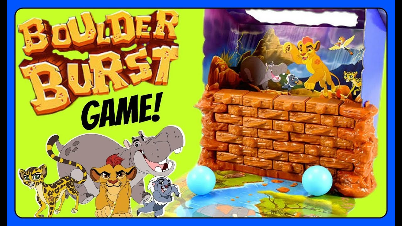 The Lion Guard Boulder Burst GAME! Kion, Bunga, Ono, Beshte, & Fuli ...