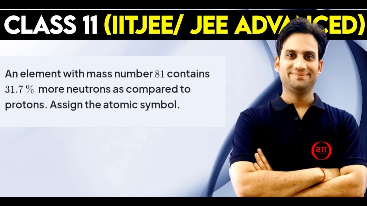 An element with mass number 81 contains 31.7% more neutrons as compared ...