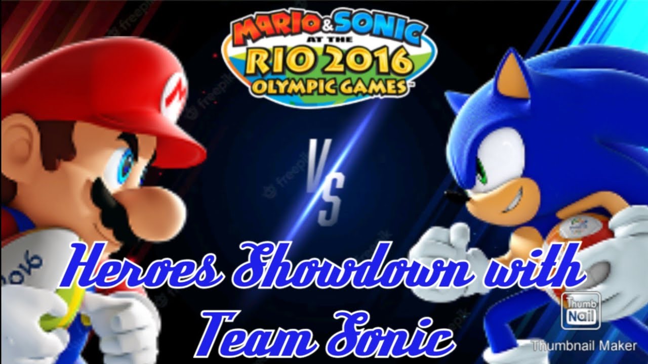 Mario & Sonic Rio 2016 Heroes Showdown (Team Sonic) - YouTube