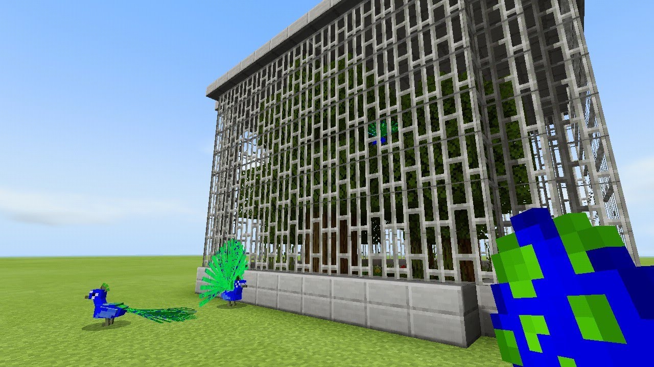 how to make a peacock farm in minecraft - YouTube