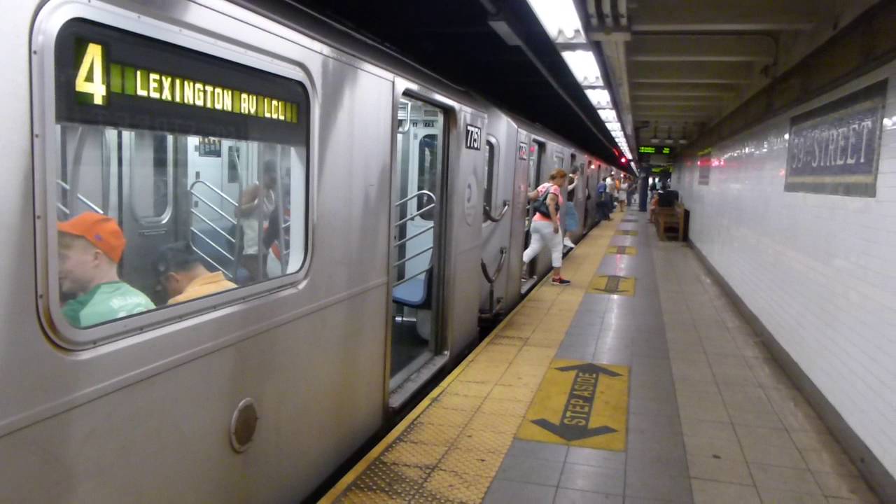 IRT Lexington Ave Line: R142A 4 Train at 59th St-Lexington Ave (Weekend ...