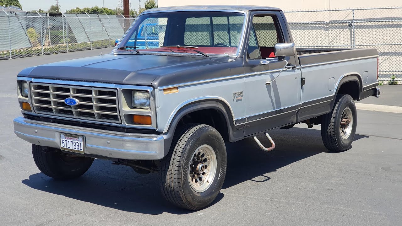 1983 Ford F250 4x4 Grau Silber - YouTube