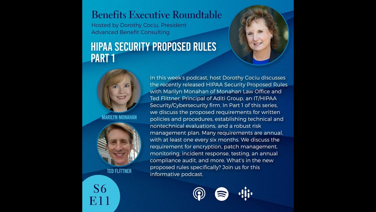 S6E11 - HIPAA Security Proposed Rules Part 1 - YouTube