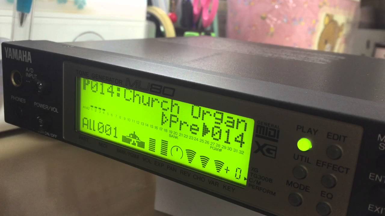 YAMAHA MU80 Church Organ Demo - YouTube