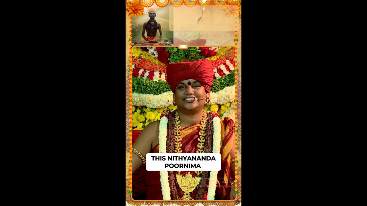 My Enlightenment experience's authenticity is established | Nithyananda Poornima - YouTube