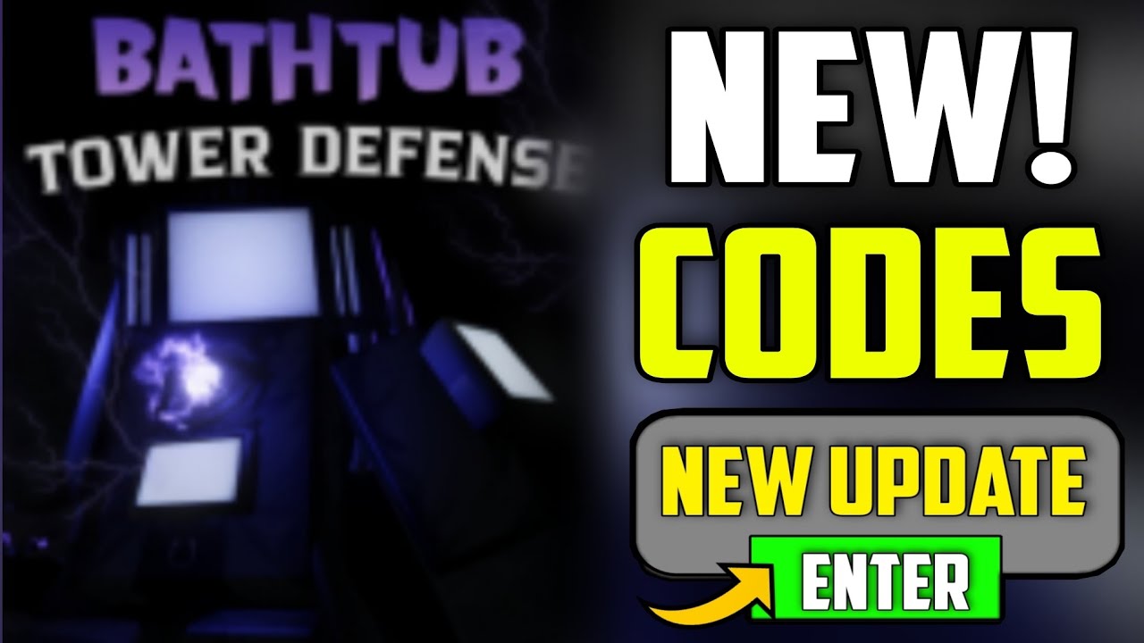 💫Update New💫ALL WORKING CODES FOR BATHTUB TOWER DEFENSE! ROBLOX BATHTUB ...
