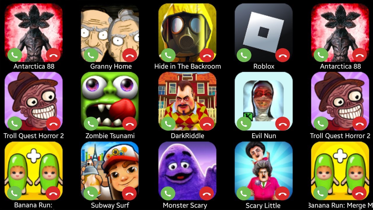 Antartic 88,Evil Nun,Roblox,Dark Riddle,Troll Quest Horor 2,Scary ...