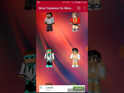 Minecraft PE youtuber skini (türk youtuber) indirme