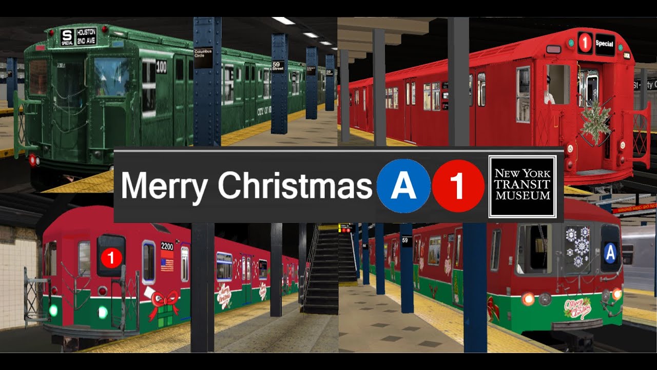Openbve Merry Christmas 1 A and Train of many colors holiday train ...