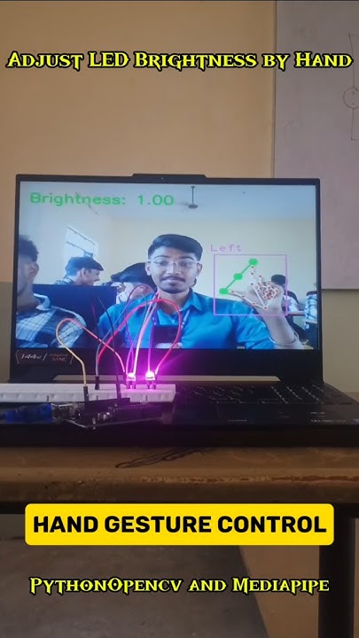 Adjust LED Brightness Using Hand|Tamil #Arduino #OpenCV #GestureControl #Python #DIYTech #Shorts ...