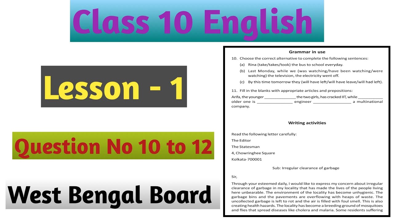 Class 10 English Lesson 1 Father s Help Question No 10 To 12 YouTube class-10-english-lesson-1-father-s-help-question-no-10-to-12-youtube