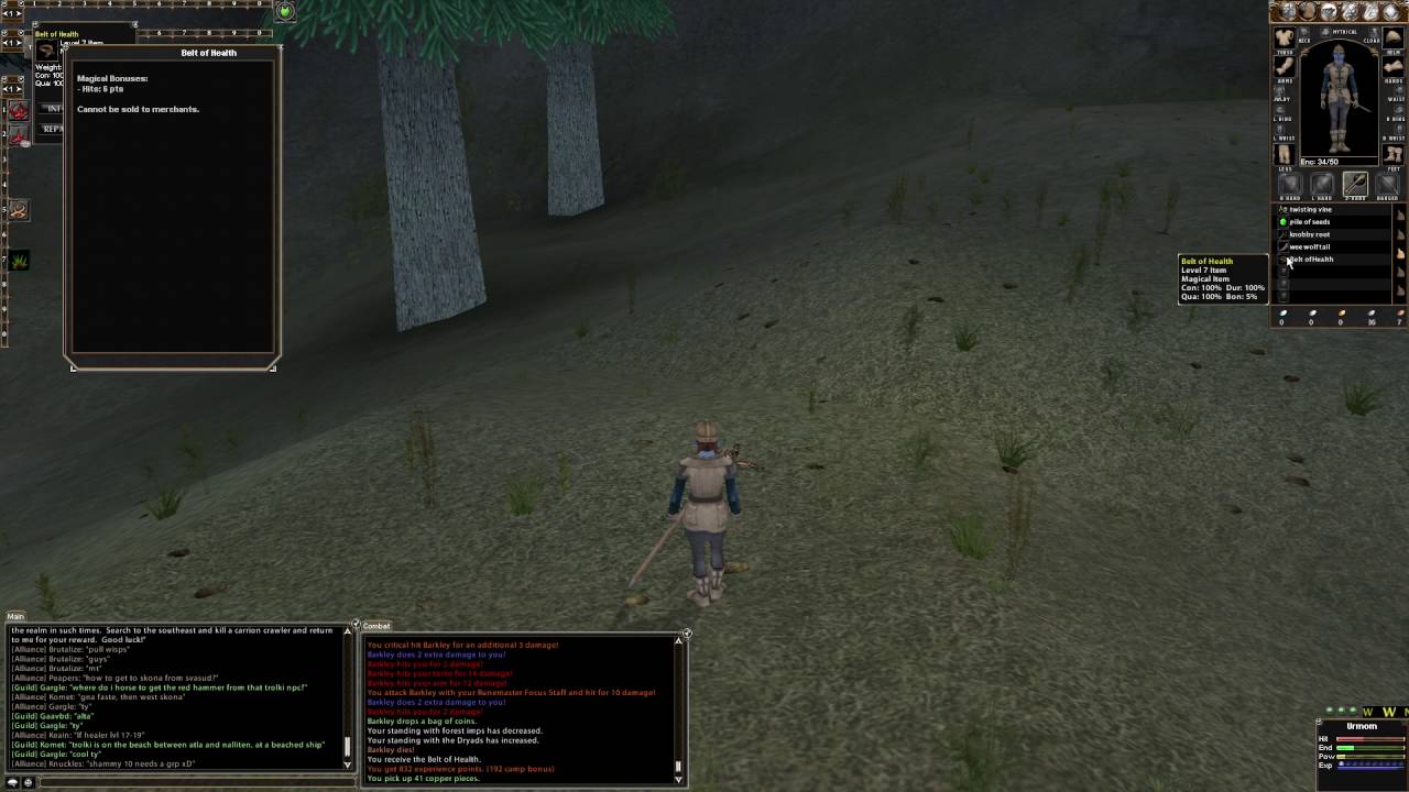 How to get Belt of Health - Dark Age of Camelot Uthgard Beta - YouTube