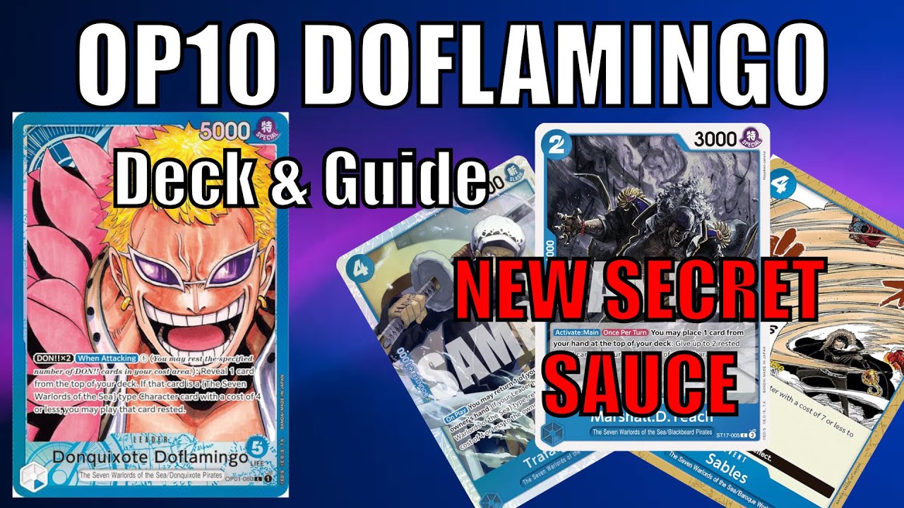 Doflamingo The BEST Blue Deck In OP10 | One Piece Card Game - YouTube