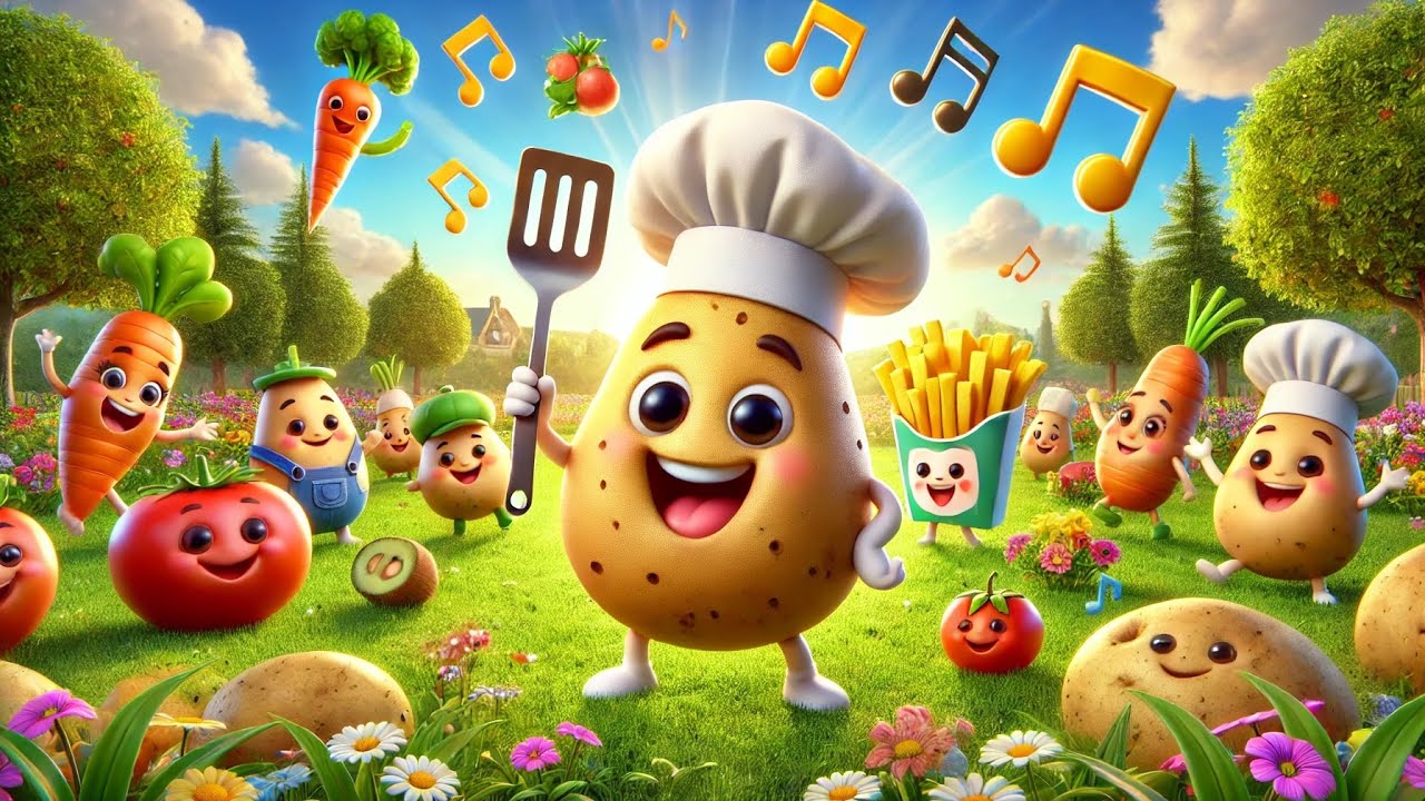 Potato Song for Kids 🥔 | Fun Veggie Song | Sing Along and Dance ...