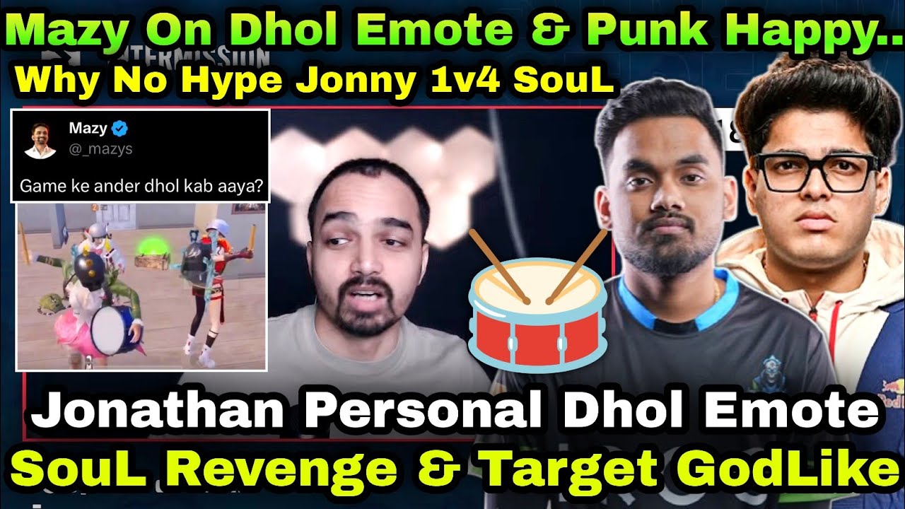 Caster On Jonathan Personal Dhol Emote 🥁SouL Revenge From GodL & Target ...
