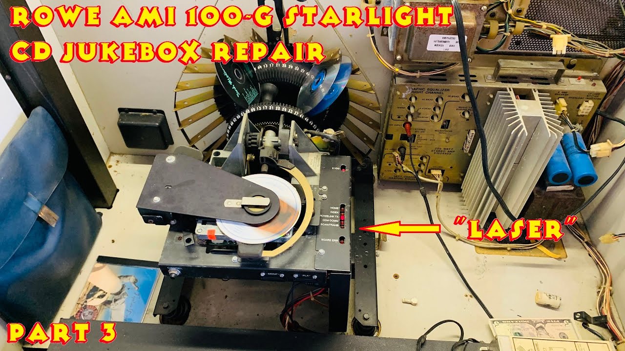 Replacing the Laser...Twice! - Rowe AMI 100-G Starlight - Part 3 - YouTube
