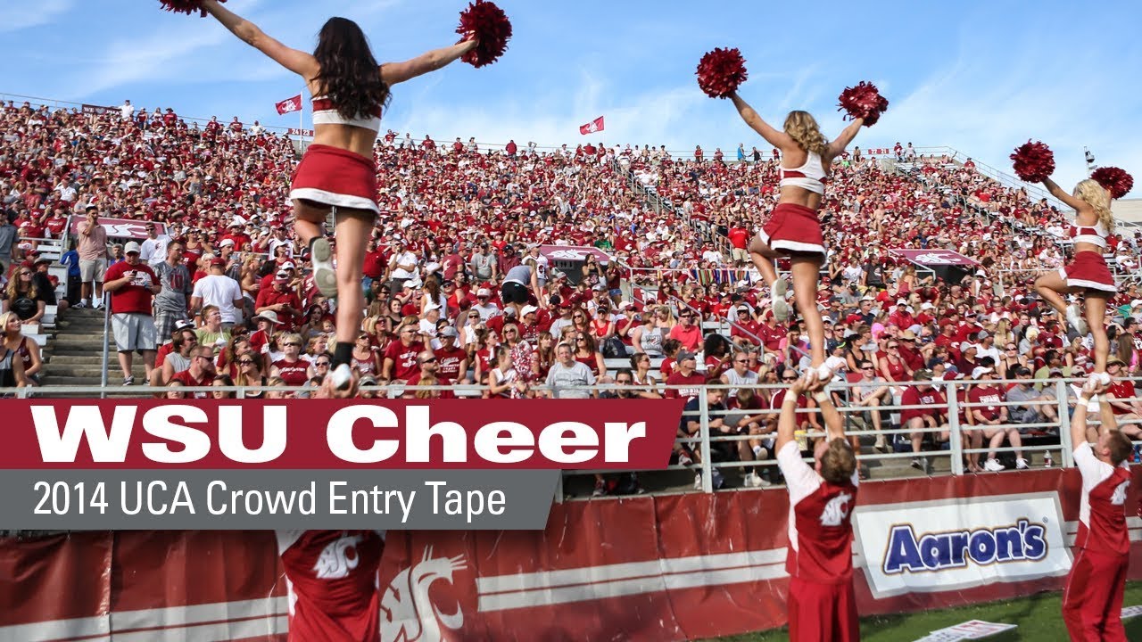 2014 WSU Cheer Crowd Tape Entry - YouTube