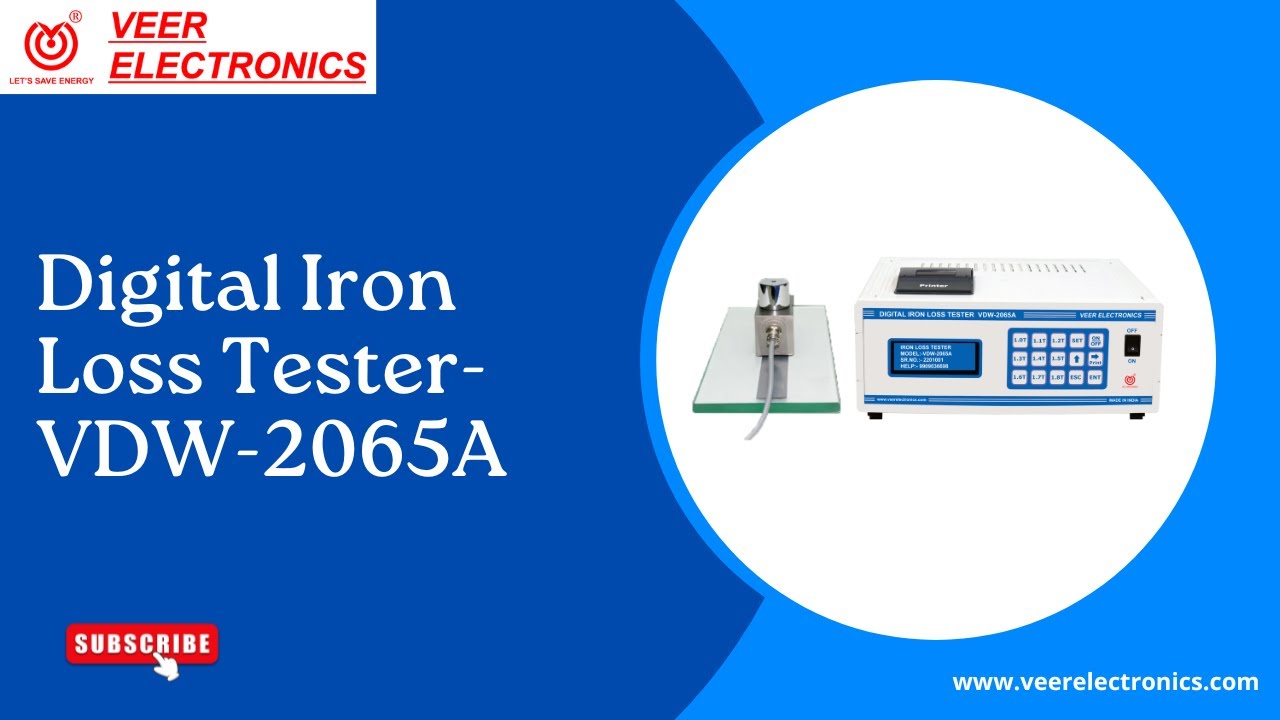 Digital Iron Loss Tester-VDW 2065A - YouTube