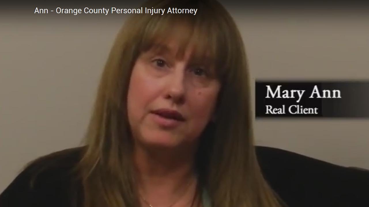 Client Testimonial Mary Ann - Orange County Personal Injury Attorney ...