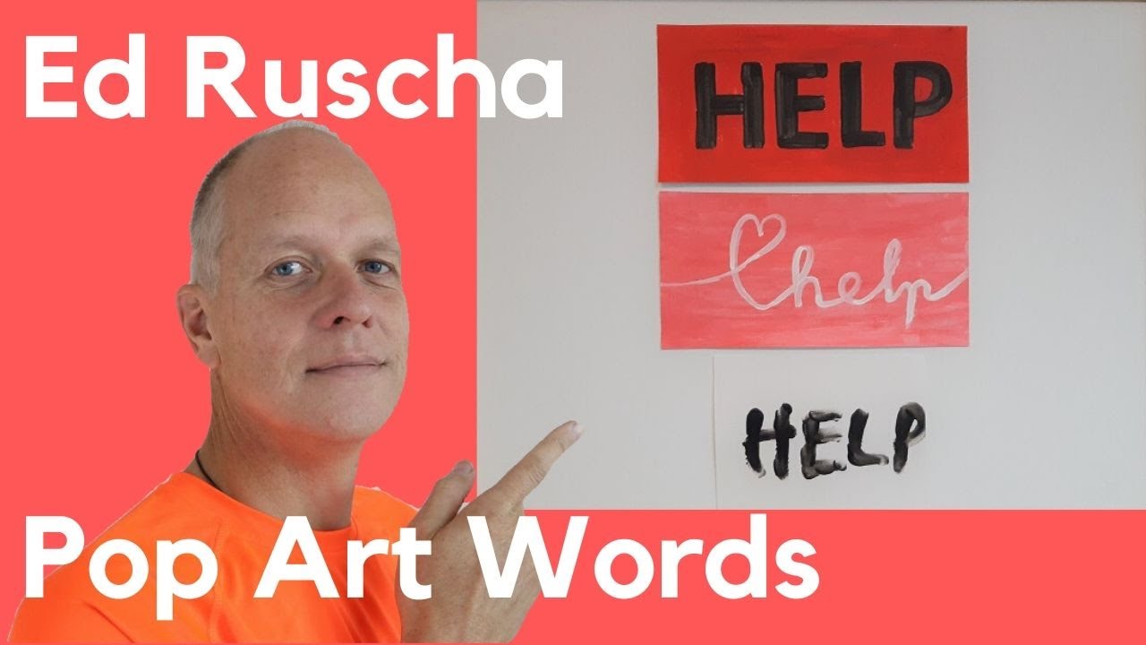 Pop Art Words - Paint like Ed Ruscha art - Colorful paint background ...