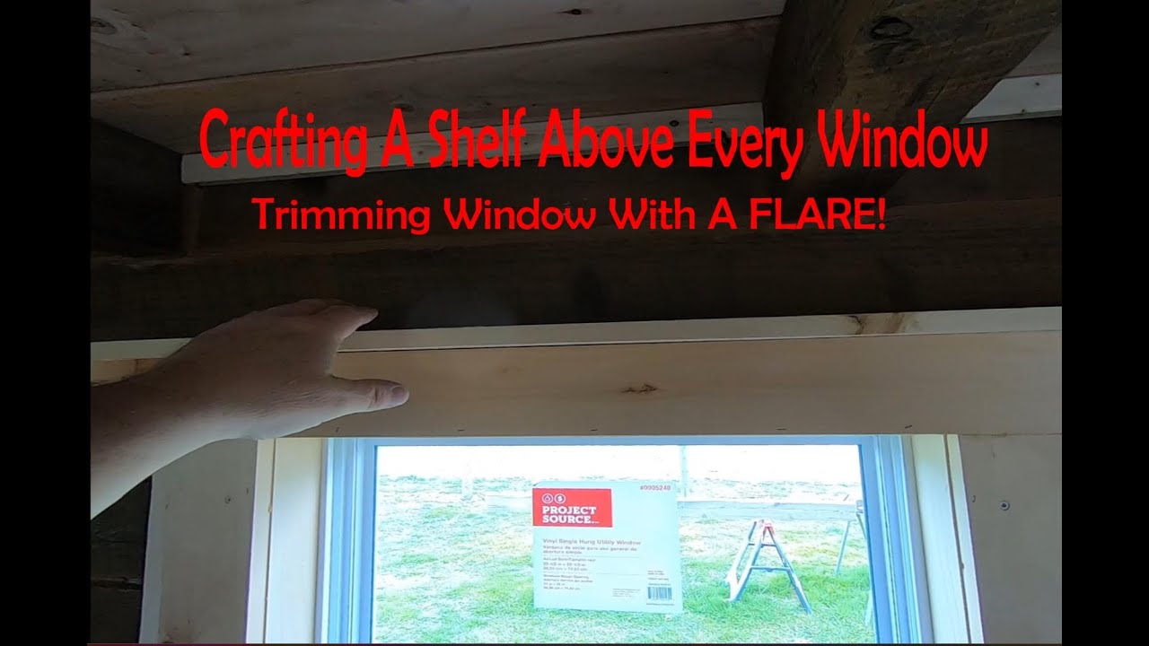 Finish Carpentry in the Tiny Log Cabin...Tiny Log Cabin Build Part 34 ...