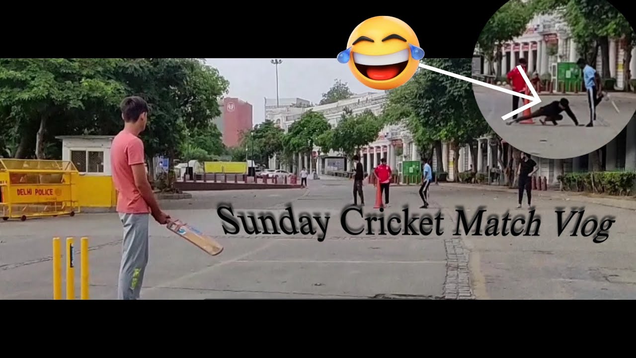 Sunday Cricket Match in CP 🏏 - YouTube