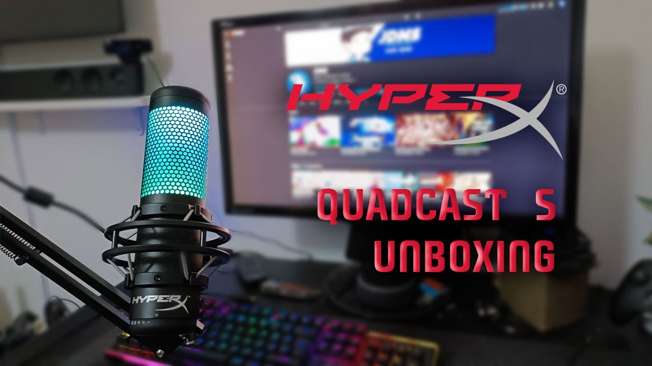 HYPERX QUADCAST S (UNBOXING) - YouTube