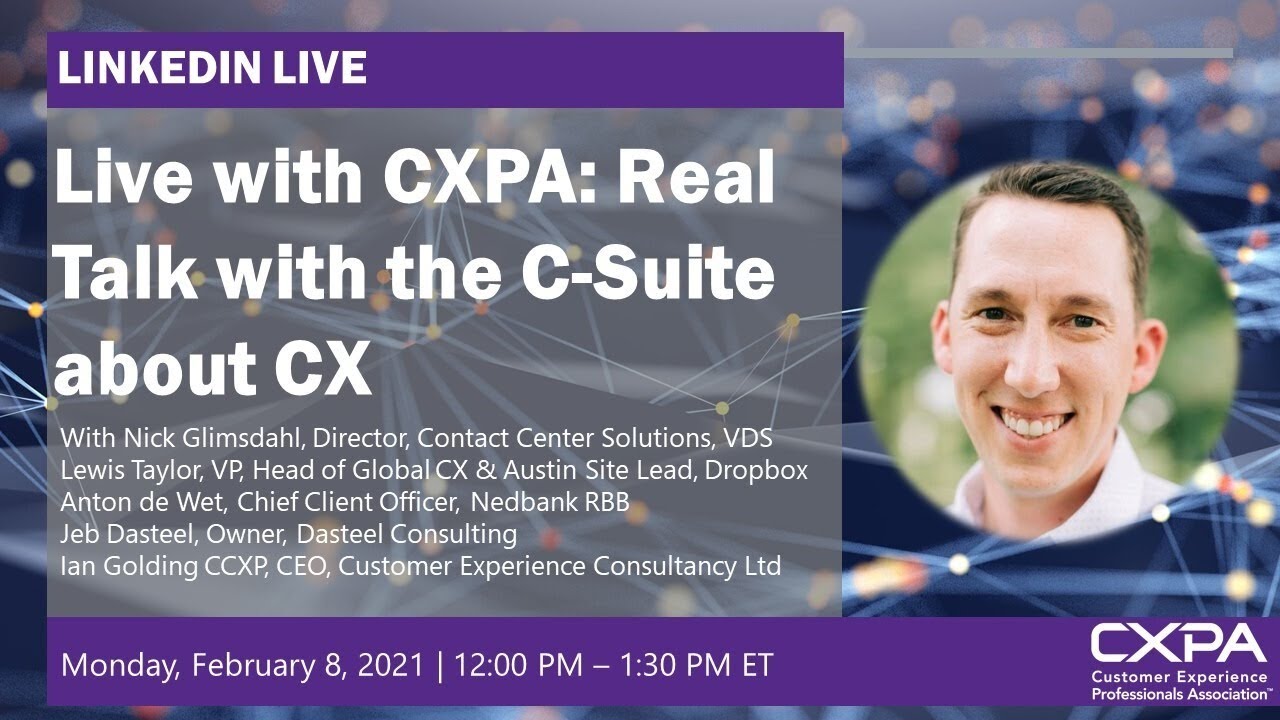 Live with CXPA: Real Talk with the C-Suite About CX - YouTube