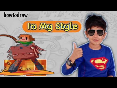 how to draw a strider from Minecraft - YouTube