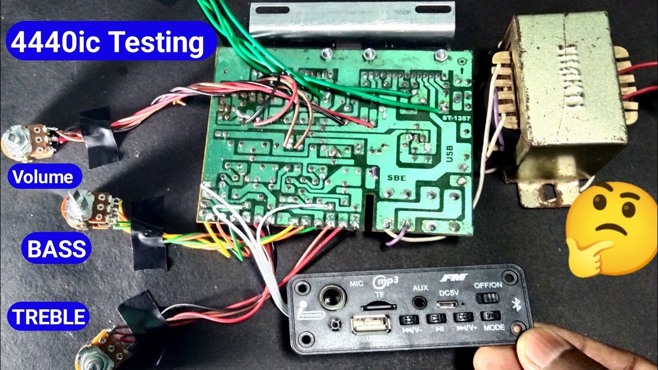 4440 ic amplifier wiring in hindi //4440 ic board full wiring and a to ...