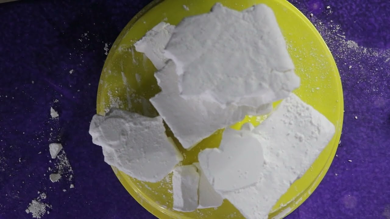 BIG, CRUNCHY PRESSED CORNSTARCH CHUNKS ~Crunch ASMR~ - YouTube
