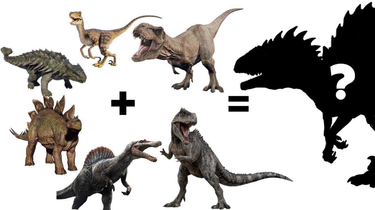 The Ultimate Dinosaur Fusion Drawing | Create the New Strongest Hybrid ...