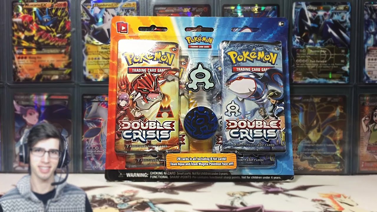 Double Crisis Team Aqua Blister Pack - Pokemon TCG Opening - YouTube