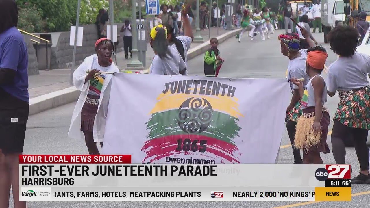 Harrisburg holds first-ever Juneteenth Parade - YouTube