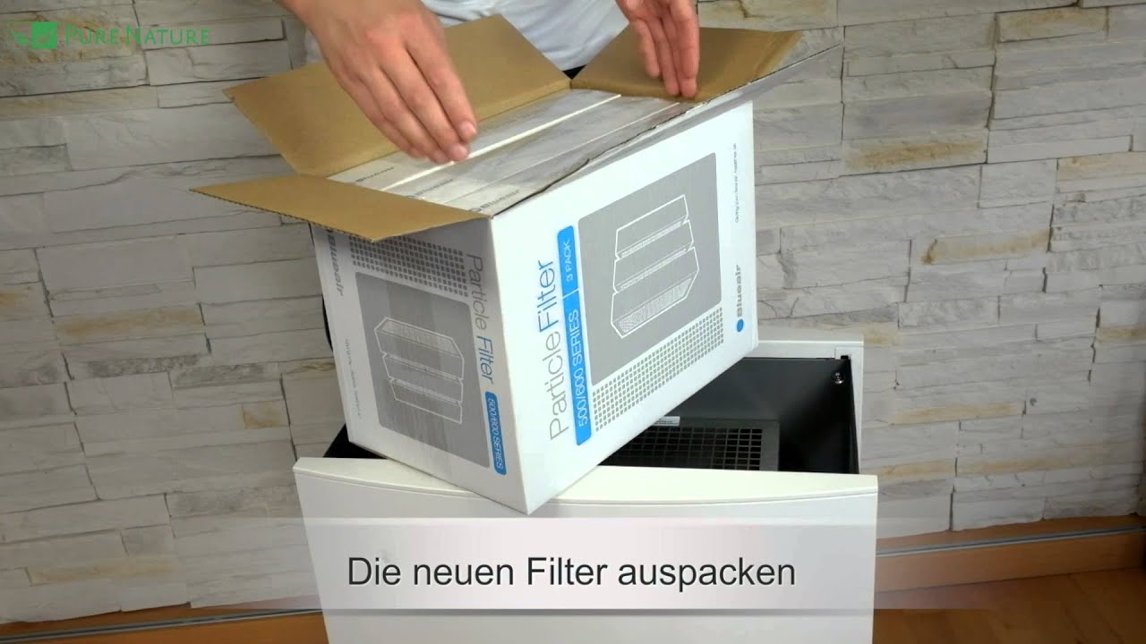 Blueair 503 / 603 / 650E Filter wechseln - YouTube