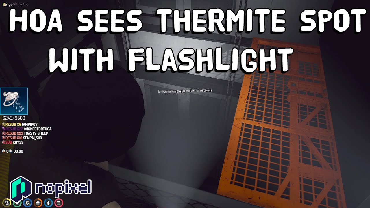 HOA Sees Thermite Spot With Flash Light | Nopixel GTA 5 RP - YouTube