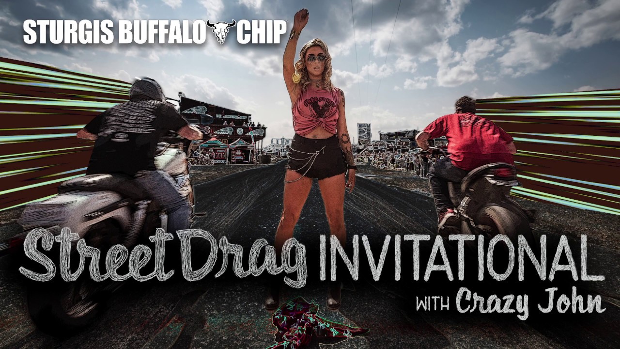 Street Drag Invitationals with Crazy John | Sturgis - Aug 7 - YouTube