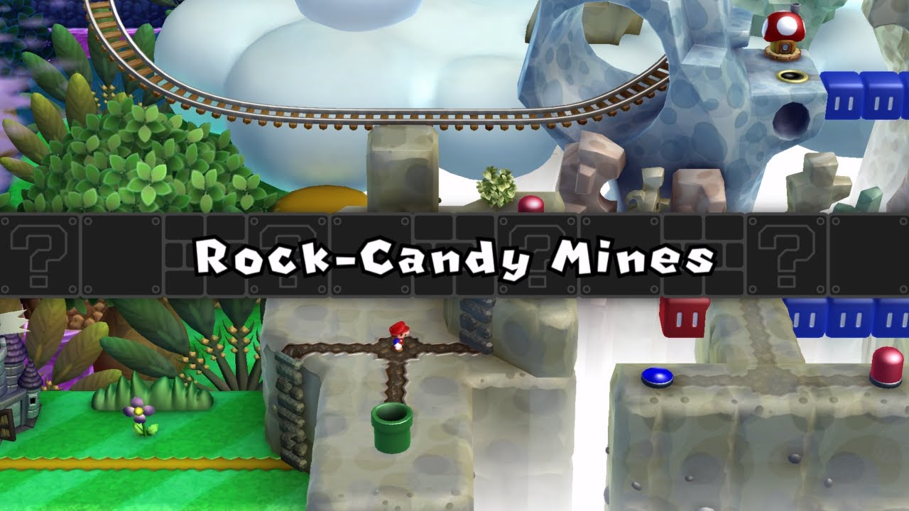 Rock-Candy Mines - New Super Mario Bros. U Deluxe [World 6] - YouTube
